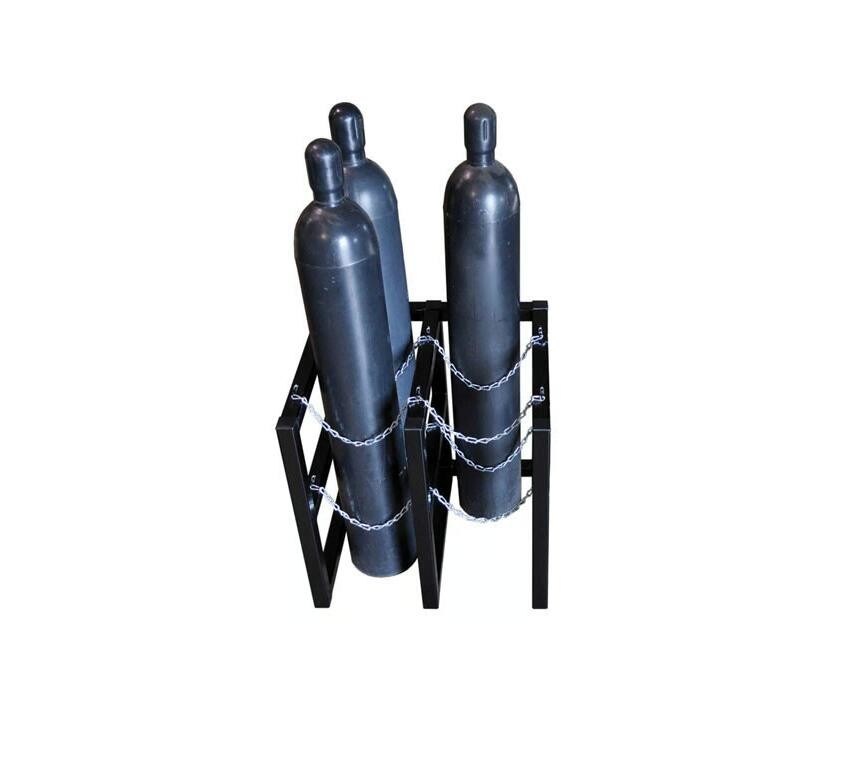 Rak Silinder Gas Metal Fab 2 Lebar Dengan 2 Dalam 4 Rak Penyimpanan ...